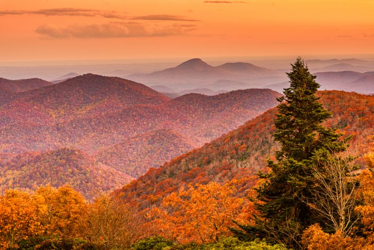 16 Places To See Fall Foliage In The South USA - Southern Trippers